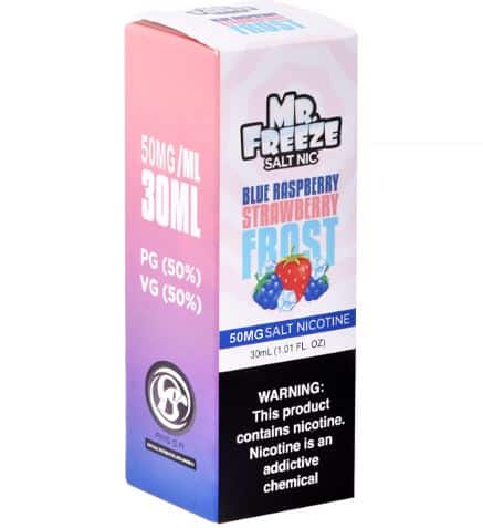 Blue Raspberry Strawberry Frost Salt by Mr. Freeze - Melhores Juices, Vapes e Pod System | BRLiquids