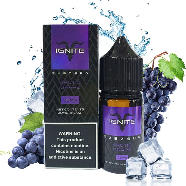 Arctic Grape Salt Ignite - Melhores Juices, Vapes e Pod System | BRLiquids